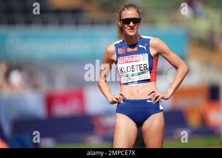 Line KLOSTER participating in the 400 meters hurdles of the European ...