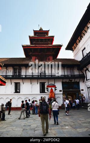 Lalitpur, Hanuman Dhoka Royal Palace, Patan Durbar Square Stock Photo ...