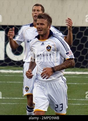 - David Beckham plays in the match Revolution Vs. Galaxy at the ...