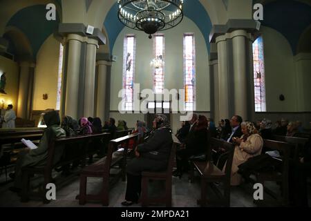 Assyrian church of Saint Joseph at the Christian suburb of Ankawa in ...