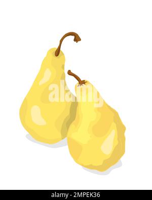 pear fruit icon over white background vector illustration Stock Vector ...