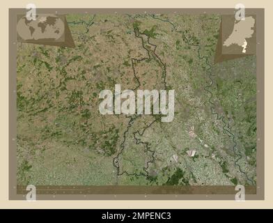 Limburg, province of Netherlands. High resolution satellite map ...