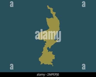 Limburg, province of Netherlands. Solid color shape. Locations of major ...