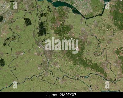 Utrecht, province of Netherlands. High resolution satellite map ...