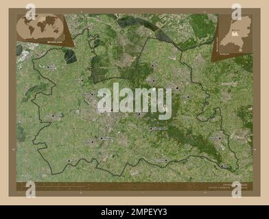 Utrecht, province of Netherlands. Low resolution satellite map ...