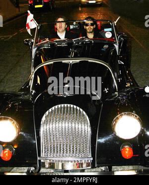 Russel Brand and Johnathan Ross arrive at the Pre Wimbledon Party held ...