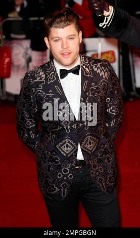 Daniel Merriweather walks the red carpet at The Brit Awards 2010 at ...
