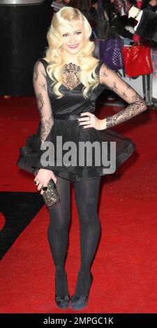 Pixie Lott walks the red carpet for the UK premiere of the new Warner ...