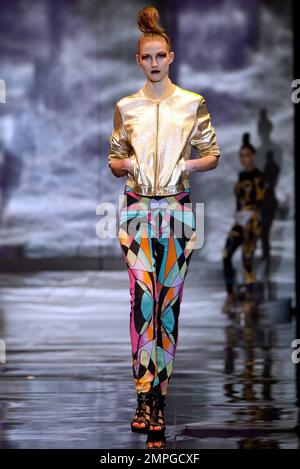 Models showing off some of the UK's hottest upcoming designers at the ...