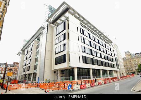 Exterior views of the Broadcasting House under renovation, home to the ...
