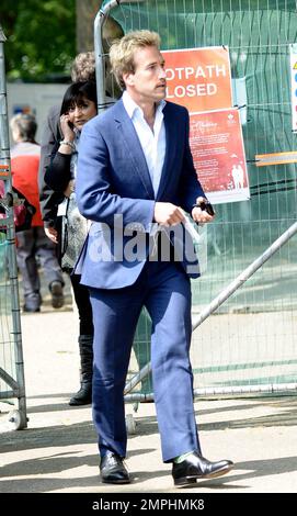 Ben Fogal at Buckingham Palace on the day before the royal wedding ...