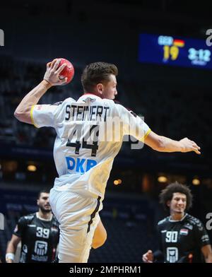 Christoph Steinert of Germany during the Men's EHF Euro 2024, Placement ...