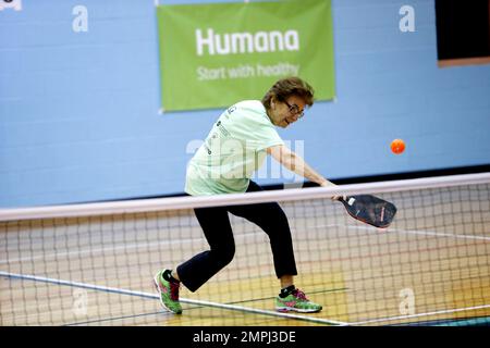 IMAGE DISTRIBUTED FOR HUMANA - Leurene Hildenbrand, 85, shows off the ...