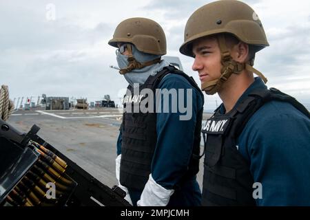 MORO GULF (Oct. 26, 2022) Sailors aboard Arleigh Burke-class guided ...