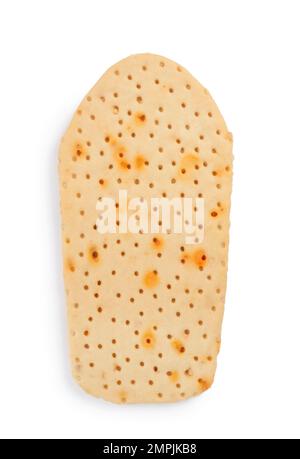 Studio shot of crispy flatbreads cut out against a white background ...