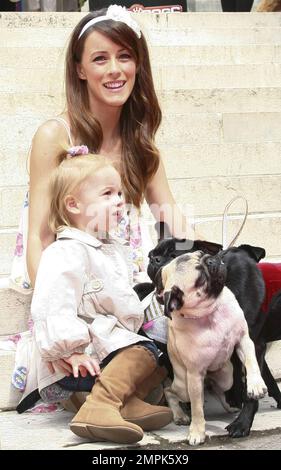 Nicola Tappenden (aka Nicola T) her daughter Poppy and dog Coco arrive ...