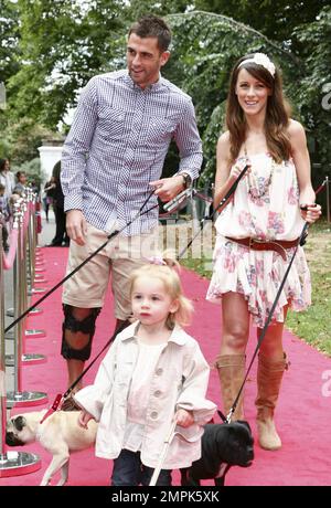 Nicola Tappenden (aka Nicola T) her daughter Poppy and dog Coco arrive ...
