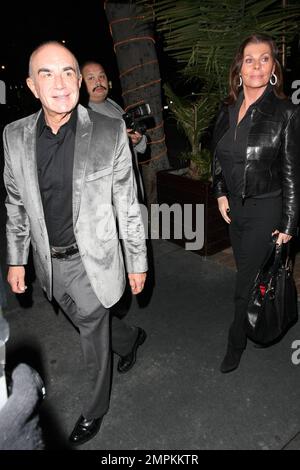 Attorney Robert Shapiro and wife Linell pose outside of Madeo ...