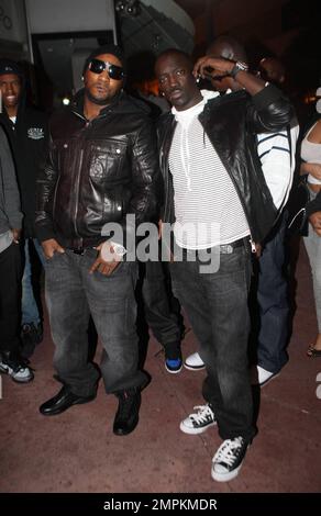 Young Jeezy and Boo at The Cameo in Miami Beach, FL. 1/2/10 Stock Photo ...