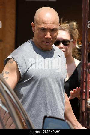 Hines Ward leaving the rehearsal studio for "Dancing with the Stars" in ...