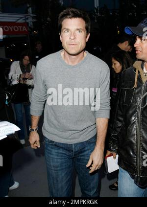 Jason Bateman arrives at the Staples Center to watch the San Antonio ...
