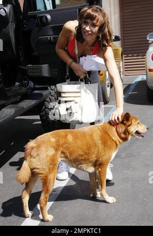 Reality TV star Karina Smirnoff arrives at a Los Angeles dance studio ...
