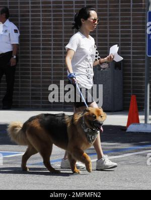 EXCLUSIVE!! Chelsea Handler's dog Chunks was spotted outside the ...