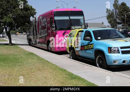 English recording artist Cher Lloyd was seen arriving at AMP 97.1 Radio ...