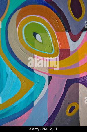 colourful layered abstract art Stock Photo - Alamy