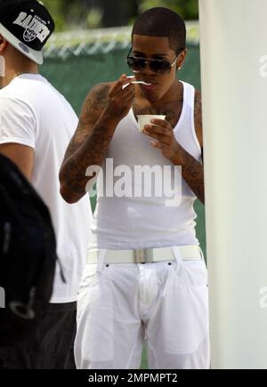 UK rapper Chipmunk films a video for his hit song "Take Off" featuring ...