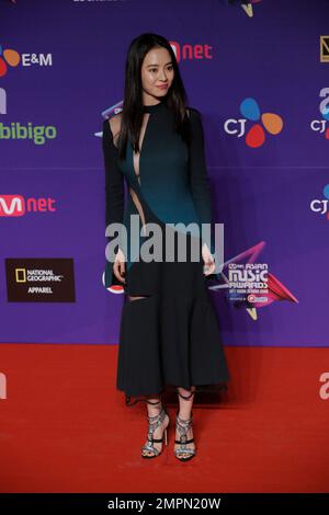 South Korean actress Song Ji-hyo attends a premiere event for new movie ...