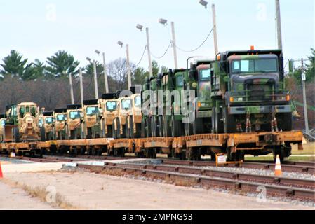 Railcars that were loaded by Soldiers with the Army Reserve’s 411th ...