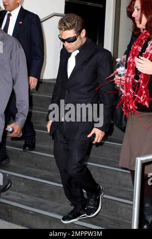 Corey Feldman leaves CNN's Hollywood studios after making an appearance ...