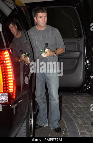 EXCLUSIVE!! Simon Cowell returns to his hotel after a long day of ...