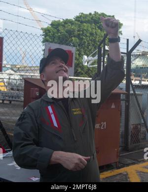 Rear Adm. Mark Melson, commander, Logistics Group Western Pacific/Task ...
