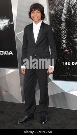 Tyler Dean Flores attends "The Dark Knight Rises" New York premiere ...