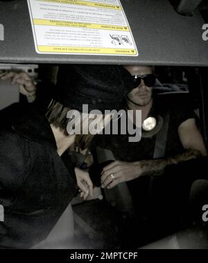 David Beckham and his son, Cruz, pick Victoria Beckham up at LAX after ...