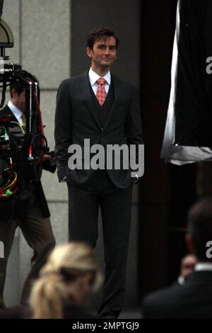 EXCLUSIVE!! Actor David Tennant films scenes for his new movie "Rex Is ...