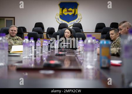 U.S. Central Command Chief Technology Officer Schuyler Moore and U.S ...