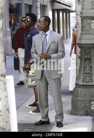 EXCLUSIVE!! Don Cheadle films a scene for House of Lies in downtown Los ...