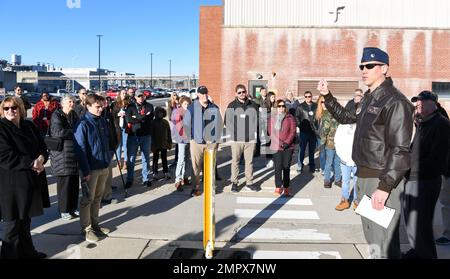 Attendees of the 716th Test Squadron Open House and Family Day look at ...