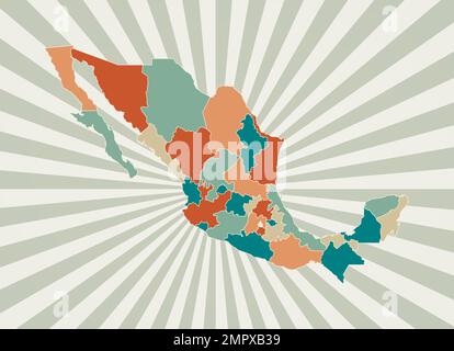 Mexico City Map in Black and White Color. Outline Map. Vector ...