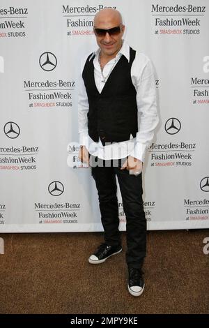 Drummer Kenny Aronoff attends the Eco Ganik show at the Mercedes Benz ...