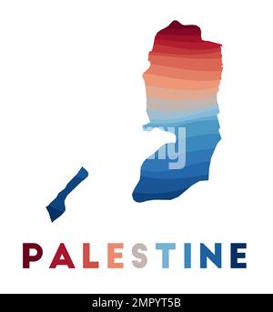 Palestine text with Palestinian map Stock Vector Image & Art - Alamy