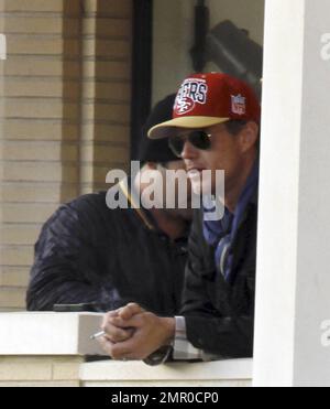 Hunky actor and "Grey's Anatomy" star Eric Dane smokes a cigarette ...