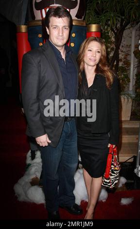 Nathan Fillion at the Seth MacFarlaneÕs Winter Wonderland celebrating ...