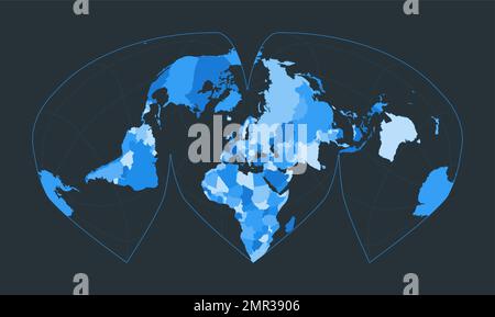Political world map Mollweide projection Stock Vector Image & Art - Alamy