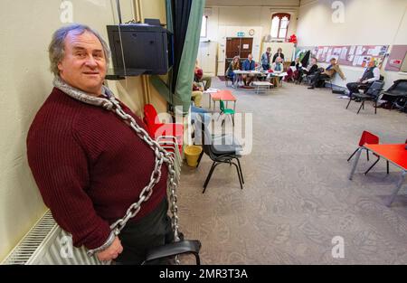 The Roughcast Theatre company rehearsing A Christmas Carol in the ...
