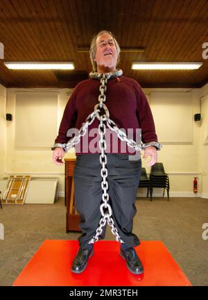 The Roughcast Theatre company rehearsing A Christmas Carol in the ...
