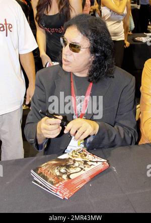 Gene Simmons signs autographs during Comic-Con San Diego 2009. San ...